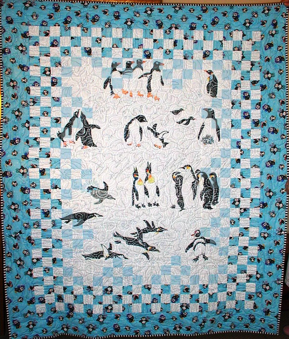 Penguins on Parade 11″ Pictogram – MeadowLyon Designs