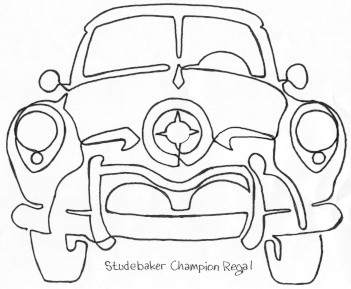 Car Classics 10″ x 8″ Block Pattern – MeadowLyon Designs