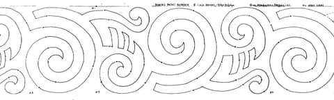 MAORI MOKO Border 8″ Border Pattern or Edge-to-Edge – MeadowLyon Designs